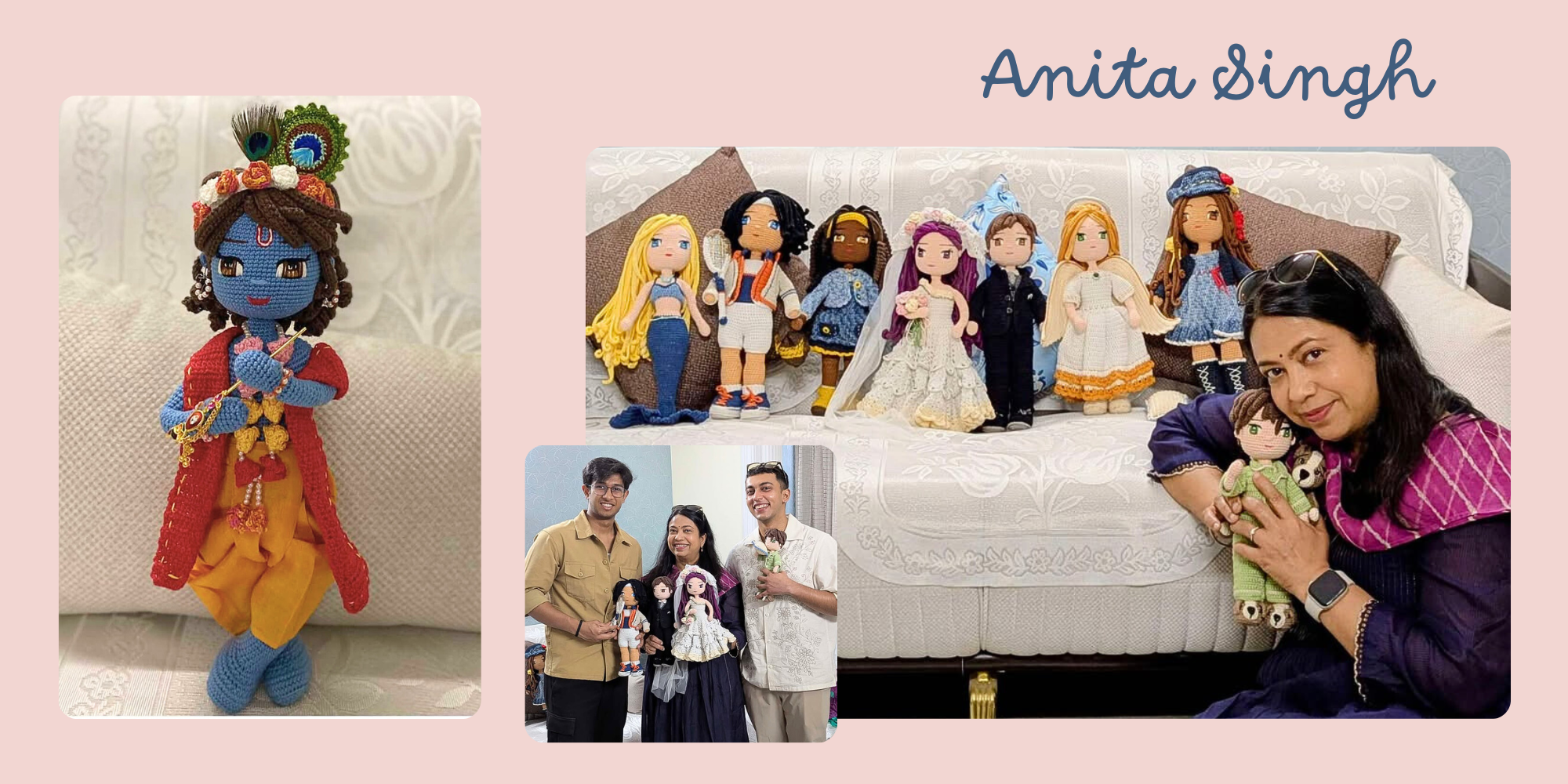 Anita Singh Never Held a Crochet Hook. Now She’s Made Nine Dolls ...